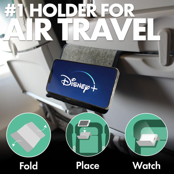 The FLIGHT FLAP (Tweed) - Phone & Tablet Holder for Frequent Flyers